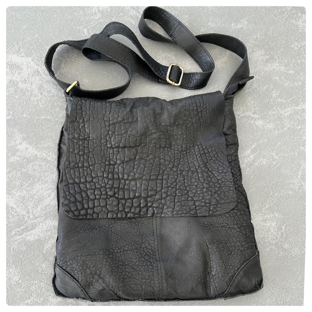 Maxon Collection Black Nappa Leather Shoulder Bag Mes… - Gem